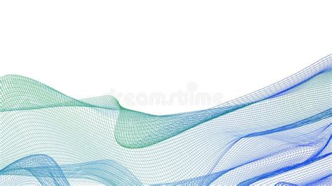 Abstract Background With Wavy Grid Isolated On White Stock Illustration Illustration Of