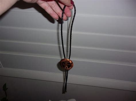 Vintage Copper Warrior Bolo With Heavy Tips Gem