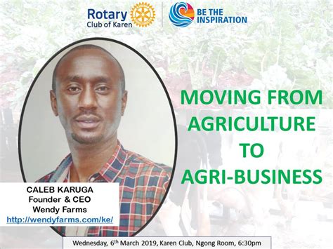 Caleb Karuga Is The Ceo And Founder Rotary Club Of Karen