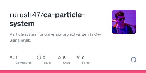 Github Rurush47ca Particle System Particle System For University