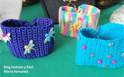 Fashion y Fácil DIY Cómo hacer pulseras o brazaletes a ganchillo