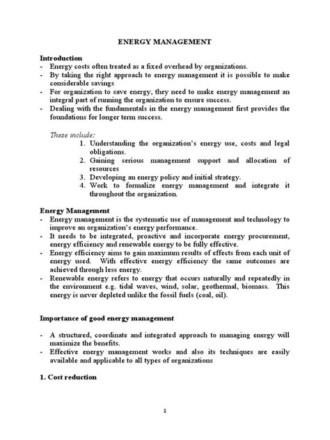 Energy Management Fundamentals Pdf Energy Management Efficient