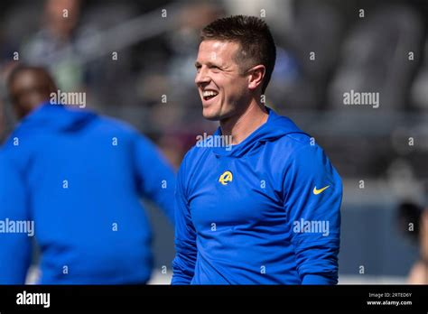 Los Angeles Rams Offensive Coordinator Mike Lafleur Is Pictured During