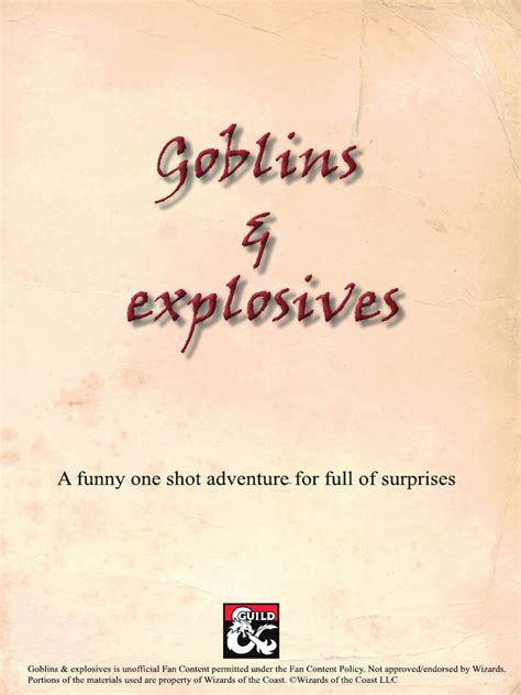 2383372 Goblins Explosives Pdf Magician Fantasy