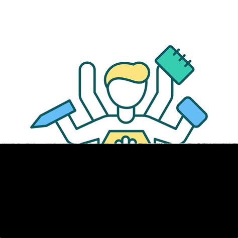 Work Overload Reduction Rgb Color Icon Job Workload Concept Vector Job