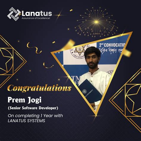 Lanatus Systems On Linkedin Oneyearatwork Workanniversary