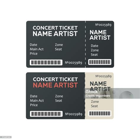 Tiket Konser Terisolasi Template Tiket Musik Tari Konser Langsung