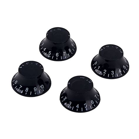 Gongc 4pcs Round Guitar Knobs Volume Tone Control Rotary Electric Parts