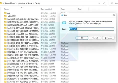Temporary Files Not Deleting In Windows