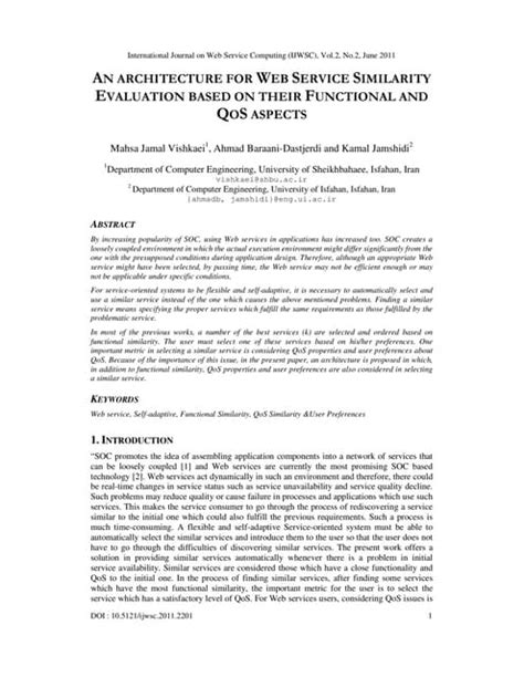 fuzzy based architecture to implement service selection adaptation