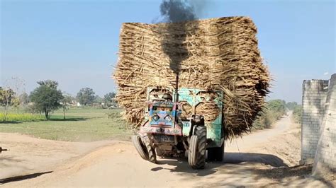 Ford Tractor 3610 Pull Trolley Sugarcane Loaded Youtube