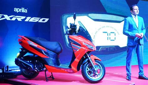 Piaggio Launches The Aprilia Sxr 160 In Hyderabad