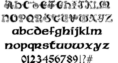 10 Irish Cursive Font Images Celtic Font Irish Celtic Fonts