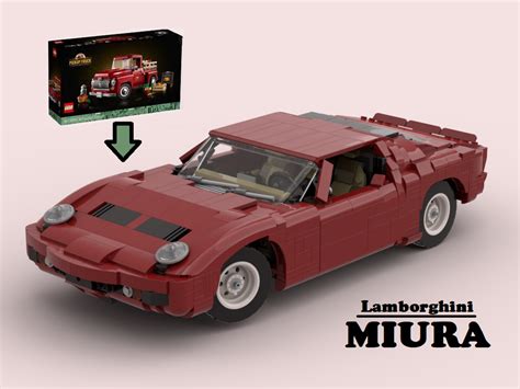 Lego Moc Lamborghini Miura By Creationcaravan Brad Barber