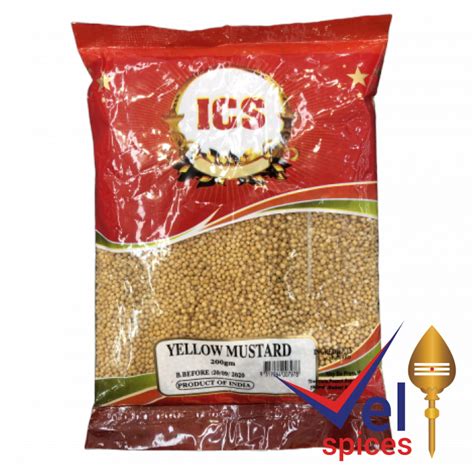 Buy Ics Yellow Mustard Seed 200g Online Melbourne Velspices Australia