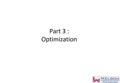 Part 3 Optimization 3g Ppt
