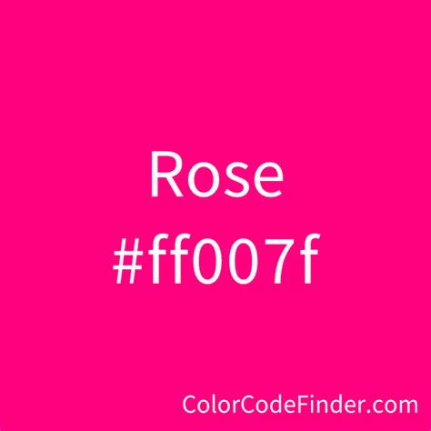Rose Color Code Is Ff007f