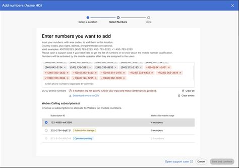 Provision Webex Go