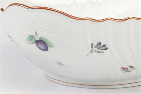 Richard Ginori Italian Fruits Fluted Porcelain Bowls Ebth