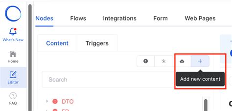 First Steps With Adding Content Nodes