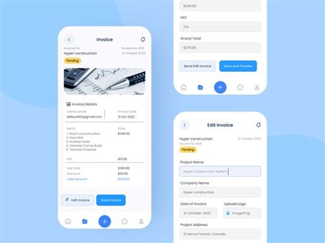 Invoice Management System App Ui Design