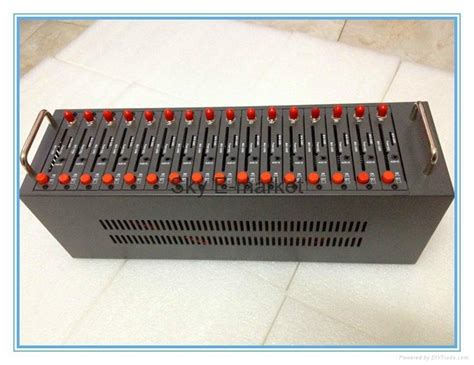 16 Port Gsm Gprs Modem Pool Based On Wavecom Q2403 Module Support Sms