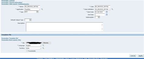 Oracle Applications Blog Xml Publisher Report Using Data Template In