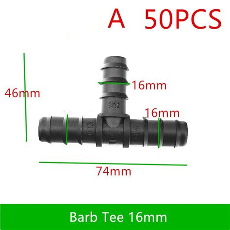 16mm 20mm 25mm Tee Insert Barb Connector Poly Hose Vicedeal