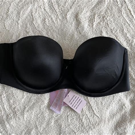 Savage X Fenty Black Strapless Bra In Size 42d Nice Depop