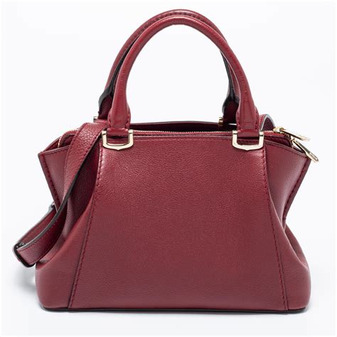 Cartier Red Leather Mini C De Cartier Satchel At 1stdibs Its A Satchel