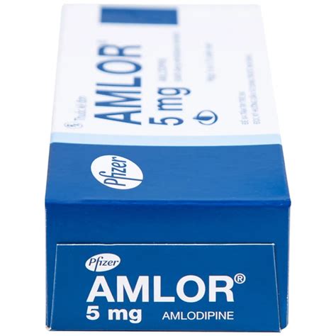 Thuốc Amlor 5mg Tab Pfizer điều Trị Tăng Huyết áp 3 Vỉ X 10 Viên