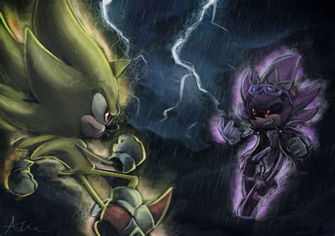 Super Sonic Vs Super Scourge By Ryunix18 On Deviantart
