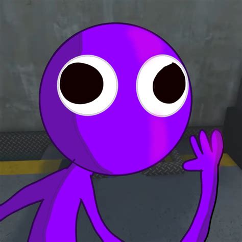 Roblox Rainbow Friends Purple Out Of The Vent By Bencreates On Deviantart