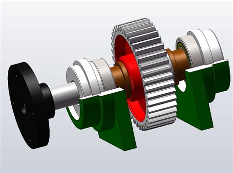 机械设计实验轴系结构设计 Solidworks 2018 模型图纸下载 懒石网