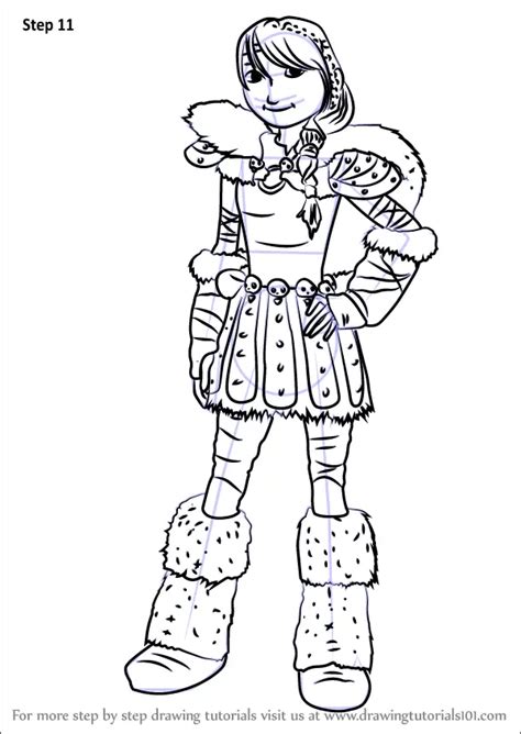 How To Draw Astrid Hofferson From How To Train Your Dragon 2 How To