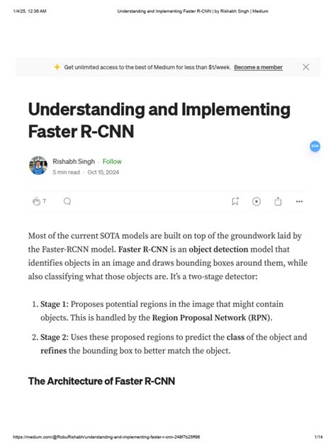 Understanding And Implementing Faster R Cnn By Rishabh Singh Medium