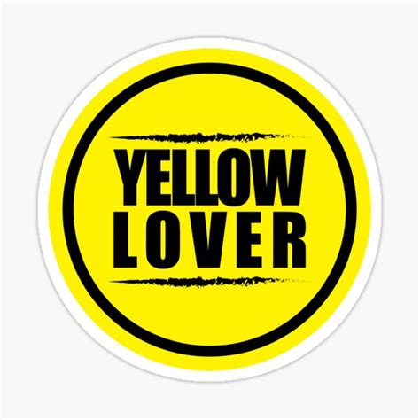 Yellow Lover Circle Sticker For Sale By Becoolbyharun Redbubble