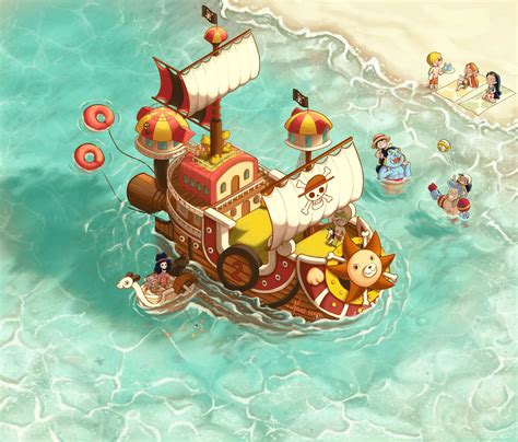One Piece Thousand Sunny Wallpaper Desktop Ultra Hd O
