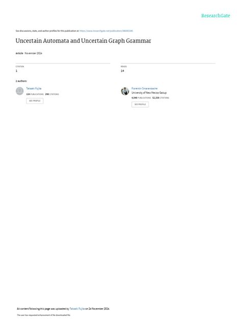 Uncertain Automata And Uncertain Graph Grammar Pdf Automata Theory Fuzzy Logic