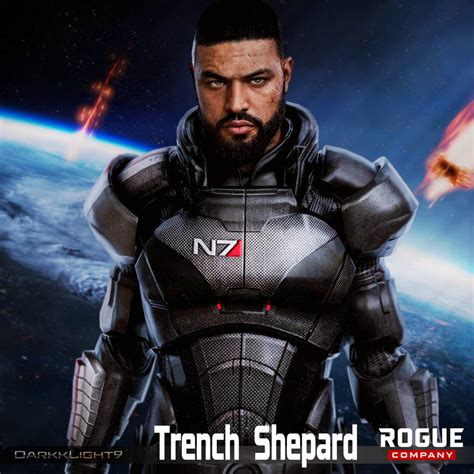 Rogue Companymass Effect Crossover Male Version By Darkklight9 On