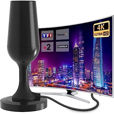 Antenne TV Interieur TNT HD Puissante August DTA240 Digital Et