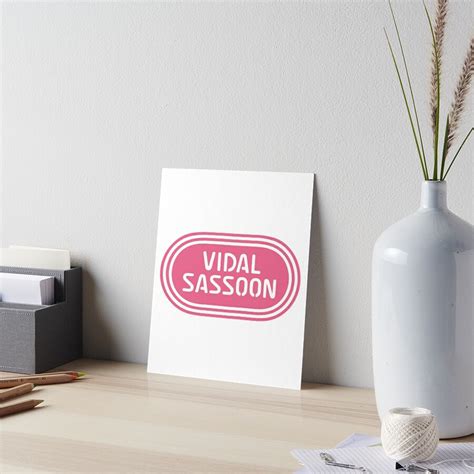 Vidal Sassoon Shampoo Vintage Logo Pink Art Board Print By Rayotis