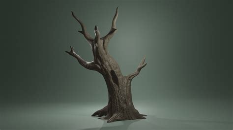 Dead Tree For Tabletop Dnd Diorama Plant Woods Horror Halloween 3d
