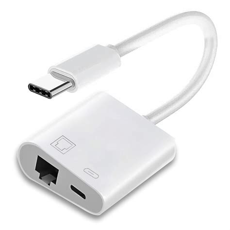 Köp Usb C Till Rj45 Usb C Pd Adapter Vit
