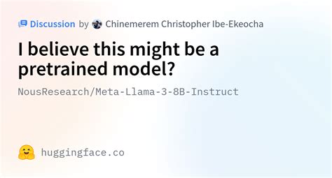 Nousresearchmeta Llama 3 8b Instruct · I Believe This Might Be A