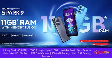 Tecno Spark 9 Infinity Black 6gb Ram 128gb Storage