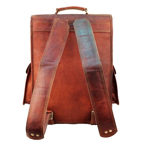 Mens Laptop Leather Backpack Handcrafted Laptop Backpack — Classy