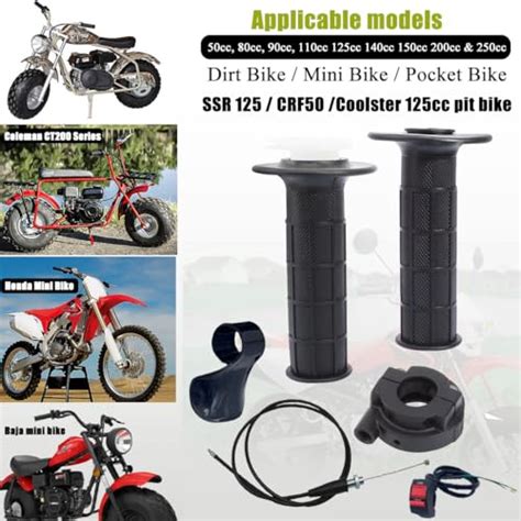 22mm Mini Bike Throttle Cable Handle Grip Throttle Assist Kit For