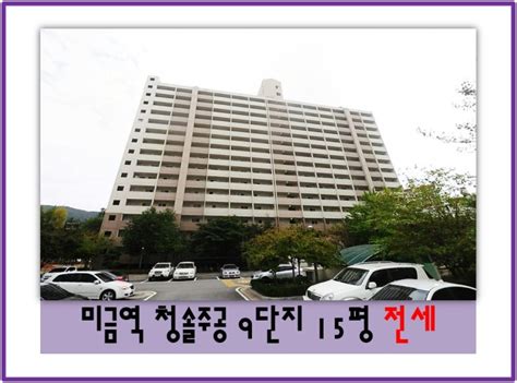 금곡동 미금역 아파트 전세 분당 청솔마을 주공 15평 네이버 블로그