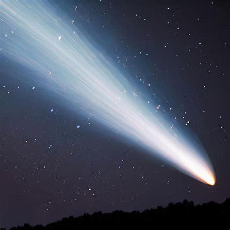 Premium Photo A Comet In The Sky